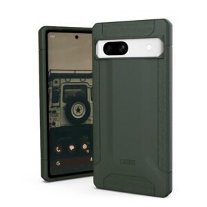 urban armor gear uag made for google pixel 7a 5g case scout olive drab, premium rugged lightweight tpu dropproof shockproof scratch resistant non-slip full body heavy duty protective cover