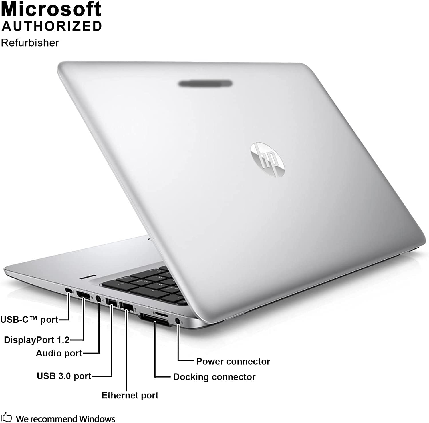 HP Elitebook 850 G3 15.6 HD, Core i5-6300U 2.4GHz, 16GB RAM, 512GB Solid State Drive, Windows 10 Pro 64Bit (Renewed)