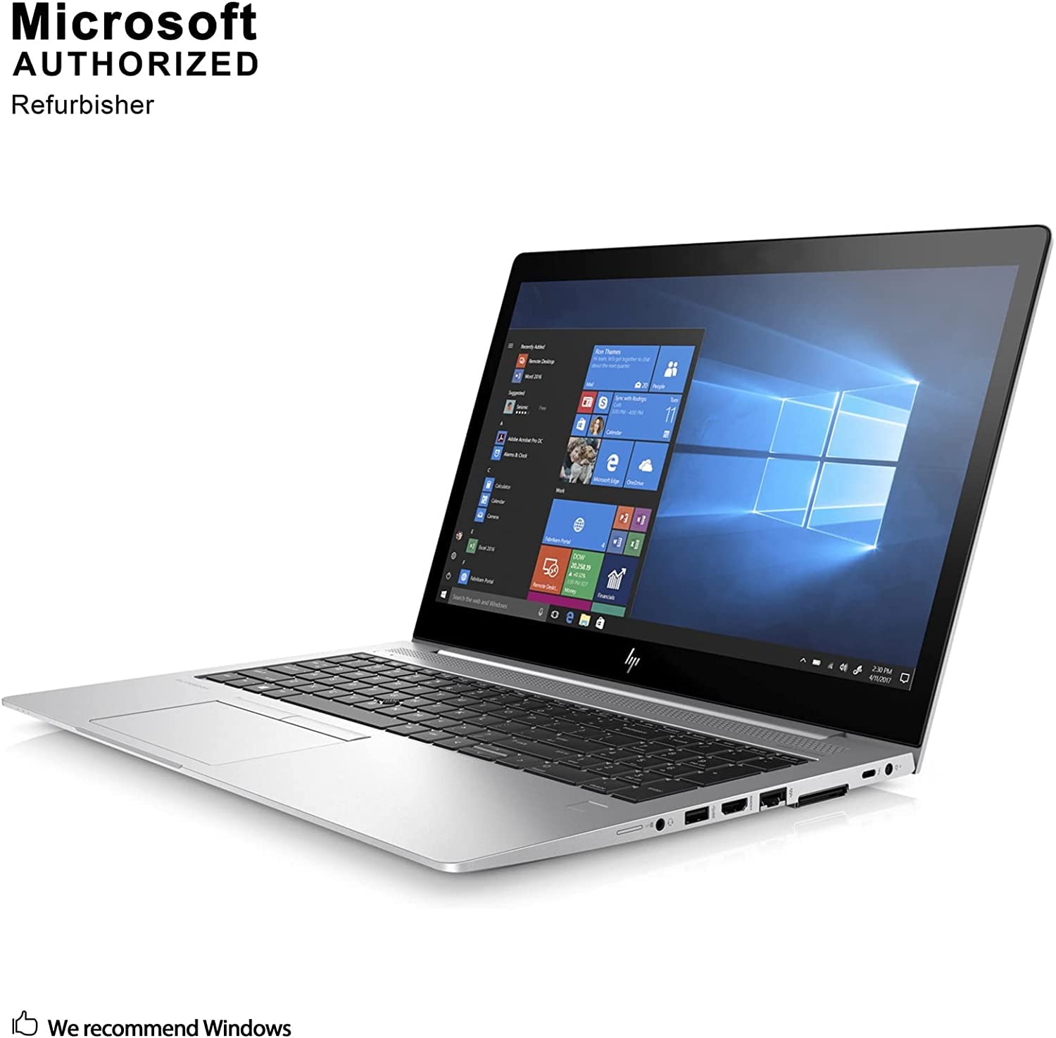 HP Elitebook 850 G3 15.6 HD, Core i5-6300U 2.4GHz, 16GB RAM, 512GB Solid State Drive, Windows 10 Pro 64Bit (Renewed)