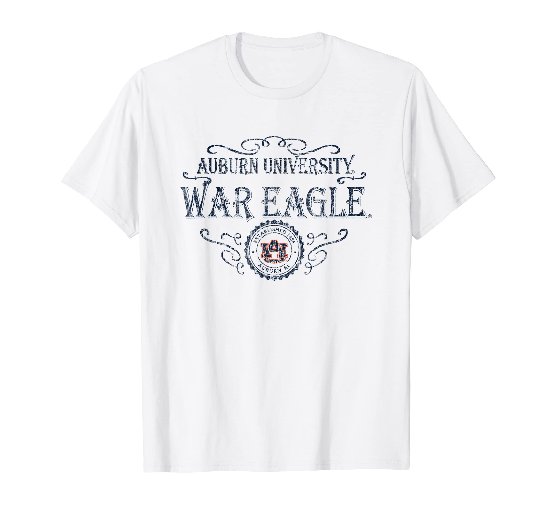 Auburn Tigers Vintage Quality Seal Logo Officially Licensed T-Shirt