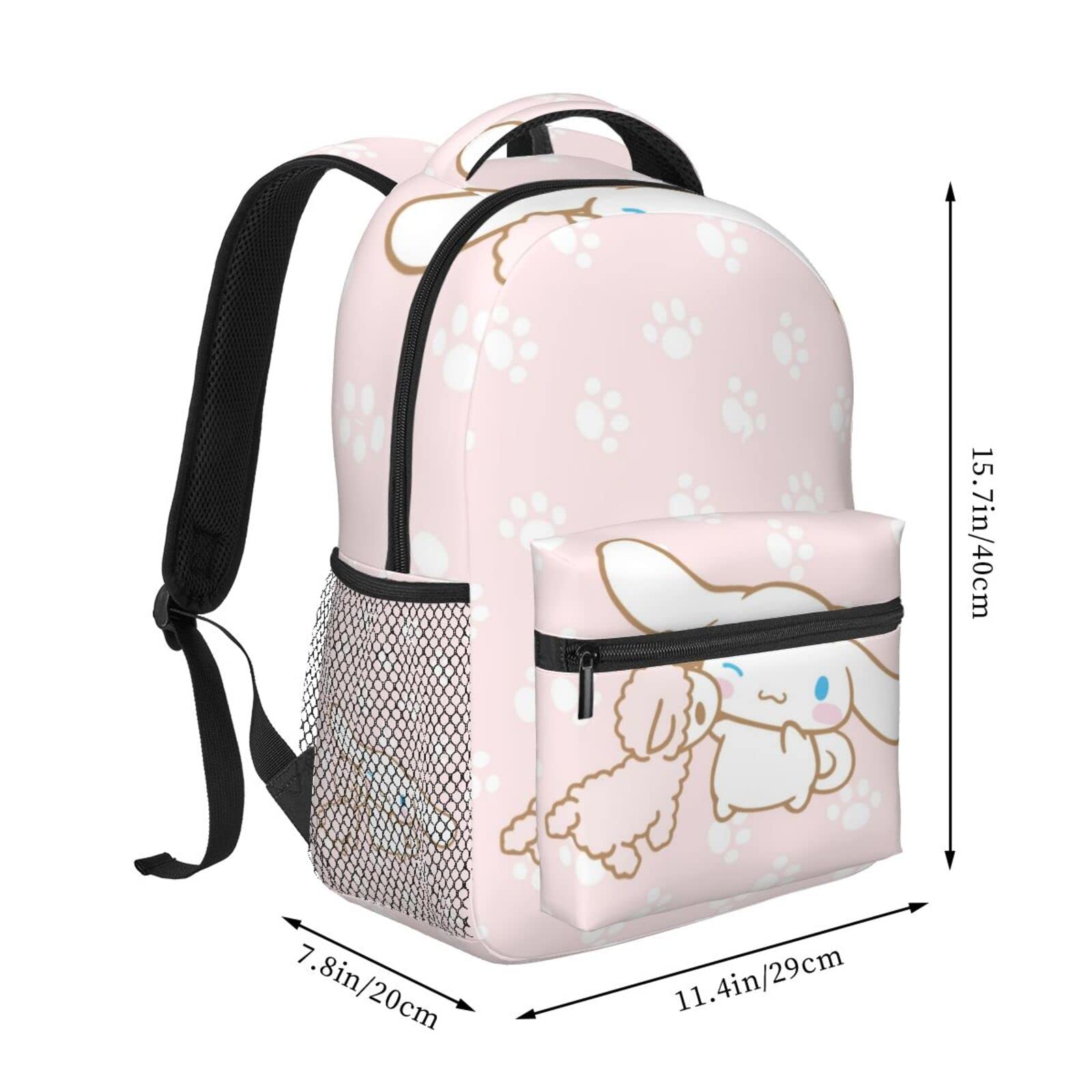 DIEZ Anime Laptop Backpacks Kawaii Cinnamoroll Aesthetic Waterproof College Travel Daypack Adult Pink Casual Large-capacity Backpack