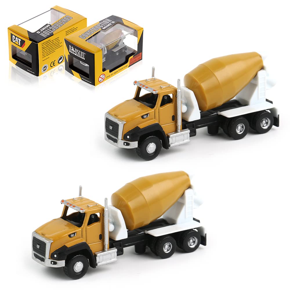 chengchuang 2 Pack 1:160 N Scale Alloy Construction Vehicles, Engineering Vehicle Model for N Scale Railroad, Train Set, Collection, Collections for Age 13+, Adults