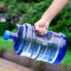 Gadpiparty Water Bottle with Handle 5 Liters Water Storage Containers Portable PC Camping Water Container Plastic Jug Water Barrel for Home Outdoor Camping Hiking