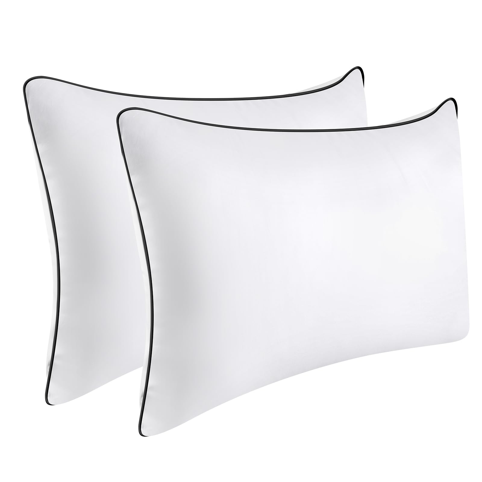 Opposy Bed Pillows for Sleeping Queen&King Size Set of 2- Cooling Pillows, 2-Pack, Ideal for Side, Stomach, and Back Sleepers Luxury Hotel Quality with Premium Soft Down Alternative (White, Queen)