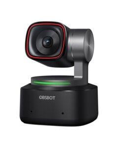 obsbot tiny 2 webcam 4k voice control ptz, ai tracking multi-mode & auto focus, web camera with 1/1.5" sensor, gesture control, 60 fps, hdr light correction, webcam for pc, streaming, meeting, etc.