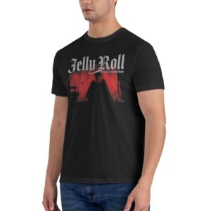 Jelly Music and Roll Men's Classic Unisex Cotton T-Shirt for Men & Women, Classic Tee Black Medium