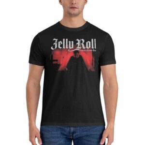 Jelly Music and Roll Men's Classic Unisex Cotton T-Shirt for Men & Women, Classic Tee Black Medium