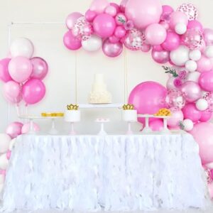 GRESAHOM Pink Balloon Garland Arch Kit - 5 12 18 Inch Balloons Different Sizes DIY Decoration Set Perfect for Birthday Wedding and Events