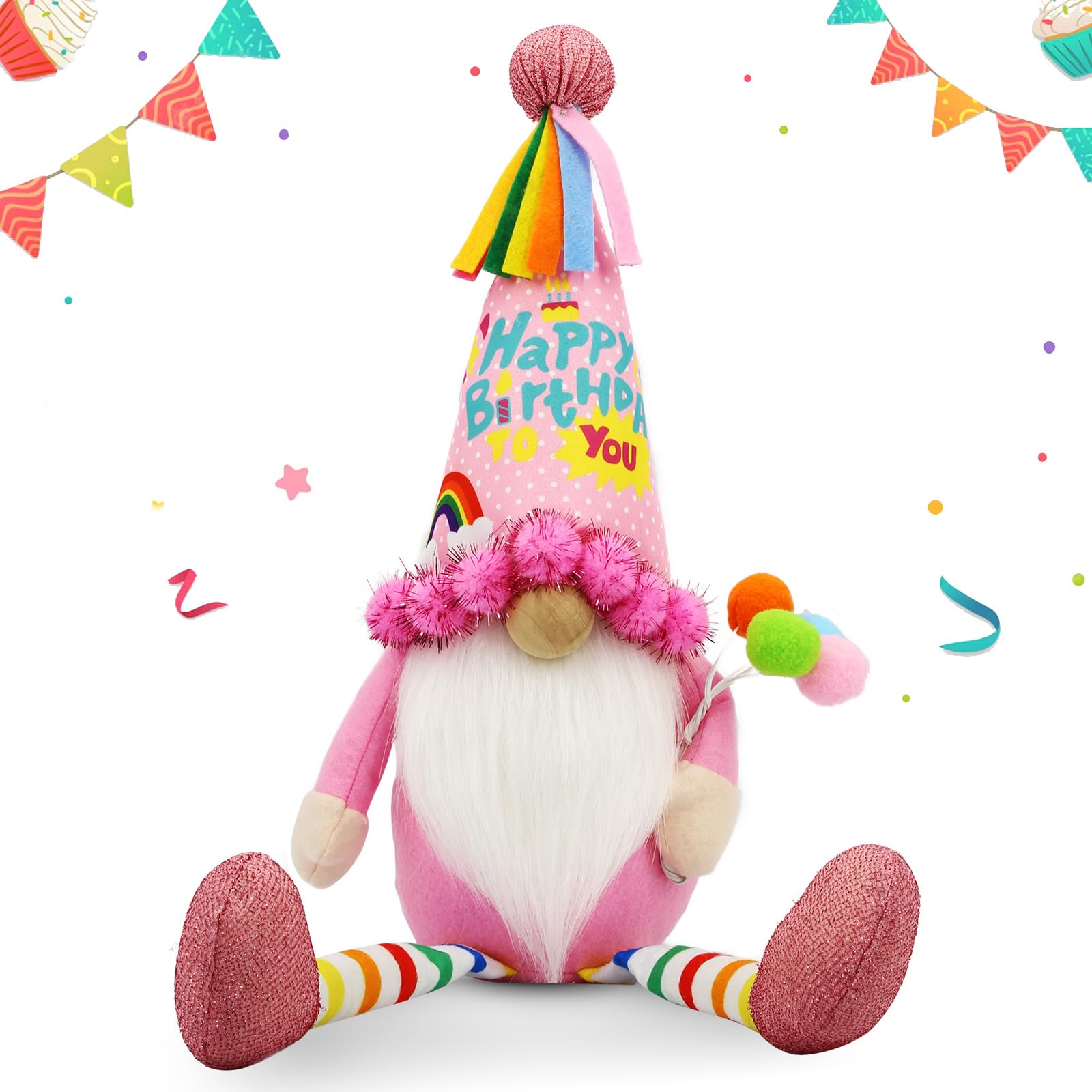 Happy Birthday Gifts for Women, Funny Happy Birthday Gnomes Gifts for Women Best Friends Mom Mother Wife Grandma Daughter Her Girl Sister Happy Birthday Gift Ideas Birthday Decor Birthday Decorations