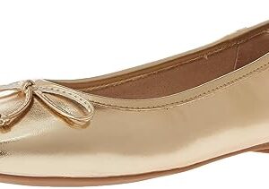 The Drop Women's Pepper Ballet Flat with Bow, Gold, 5