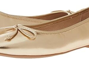 The Drop Women's Pepper Ballet Flat with Bow, Gold, 5