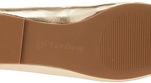 The Drop Women's Pepper Ballet Flat with Bow, Gold, 5