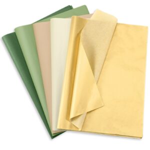 jetec 300 sheets sage green tissue paper willow green gift wrapping paper multicolored tissue paper bulk art tissue for wedding baby shower valentines birthday party decoration diy crafts(solid)