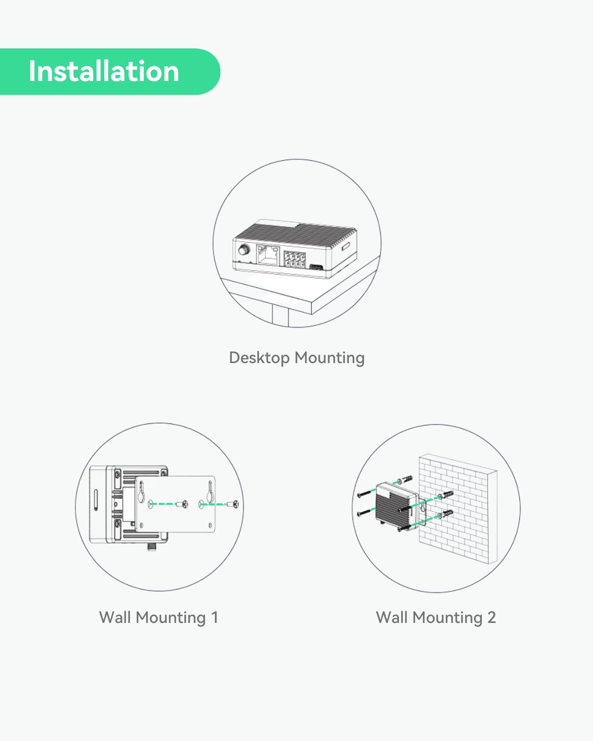 LINOVISION Mini Industrial 4G LTE Router with Low Power Consumption, GPS, RS232/RS485, DI/DO, USB Dongle Mode for Computer, Cellular Router for Vending Machine, Vehicles, Robots with Solar Battery