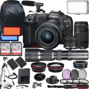 canon eos r8 mirrorless digital camera systems (renewed)