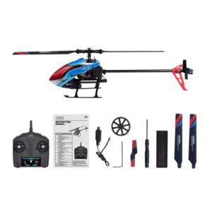 Goolsky WLtoys XK K200 RC Helicopter for Adults, 2.4GHz 4 Channel Remote Control Helicopter, Easy to Fly RC Aircraft with 6-Axis Gyro, Altitude Hold, Optical Flow Positioning, One Key Take Off/Landing