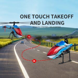 Goolsky WLtoys XK K200 RC Helicopter for Adults, 2.4GHz 4 Channel Remote Control Helicopter, Easy to Fly RC Aircraft with 6-Axis Gyro, Altitude Hold, Optical Flow Positioning, One Key Take Off/Landing