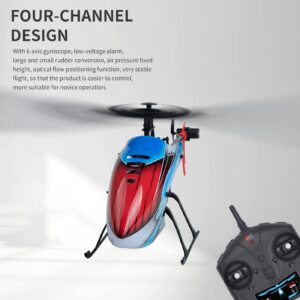 Goolsky WLtoys XK K200 RC Helicopter for Adults, 2.4GHz 4 Channel Remote Control Helicopter, Easy to Fly RC Aircraft with 6-Axis Gyro, Altitude Hold, Optical Flow Positioning, One Key Take Off/Landing