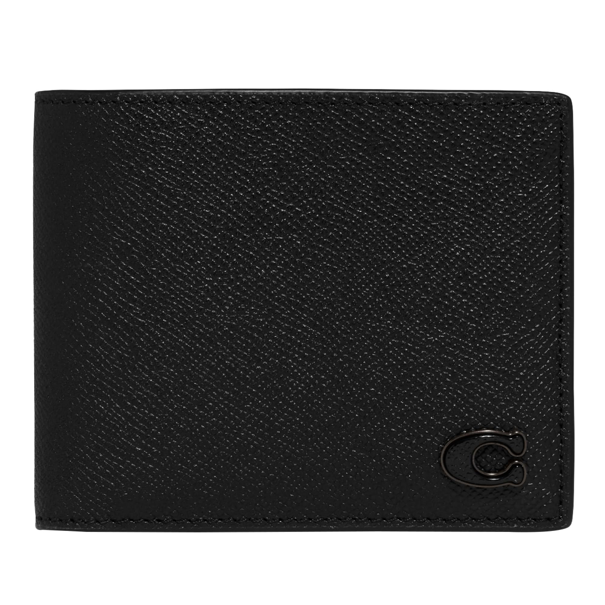 Coach 3-in-1 Wallet in Cross Grain Leather, Black, One Size