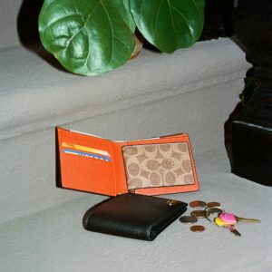 Coach 3-in-1 Wallet in Cross Grain Leather, Black, One Size