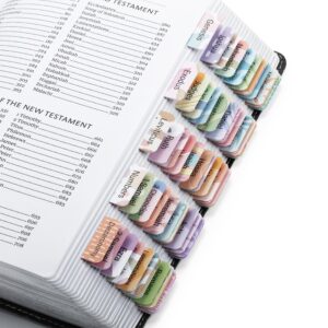 mr. pen- bible tabs, 120 tabs, laminated bible tabs for women and men, bible tabs for study bible, bible index tabs, bible book tabs, bible labels tabs, mr pen bible tabs