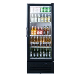 hck commercial beverage refrigerator 23 inch,10 cu.ft with single glass door,built-in or freestanding for supermarket, shop,bar,restaurant,etc c280mx