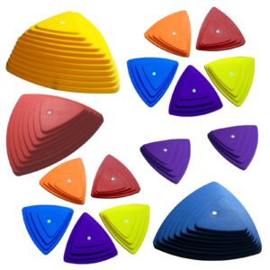 Juoe 15Pcs Non-Slip Plastic Balance Stepping Stones for kids,up to 220 Ibs for Obstacle Courses Coordination Game Sensory Toys for Toddlers,Indoor or Outdoor Play Equipment Toys Toddler Ages 3-8+