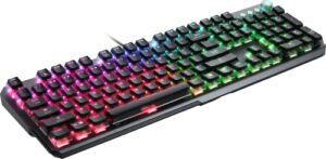 msi vigor gk71 sonic red am mechanical rgb gaming keyboard sonic red switches