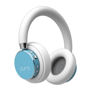 puro sound labs bt2200s plus volume limited kids’ bluetooth headphones (teal)