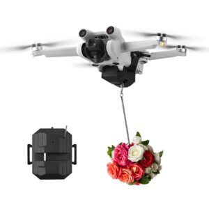 airdrop payload transport delivery release drop device drone thrower airdrop dropping system compatible for dji mini 3/mini 3 pro/mini 2/mini se/mavic mini/mavic pro/mavic air/fimi x8se