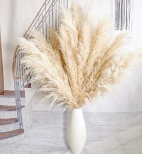 10pcs 40'' pampas grass tall decor - pompas floral, tall pampas grass for floor vases, living room floor, floor plants, plumas para, and grass wall decor