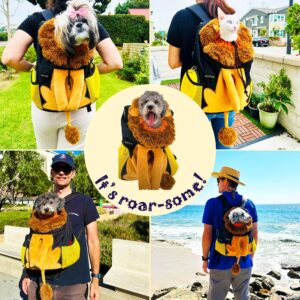 MORIK Lion's Den: Pet Backpack Carrier for Small Dogs and Cats Under 20 lbs. with Good Ventilation, Washable Mat, and Safety Strap, Ideal for Travel, Hiking, and Everyday Adventures (Medium)