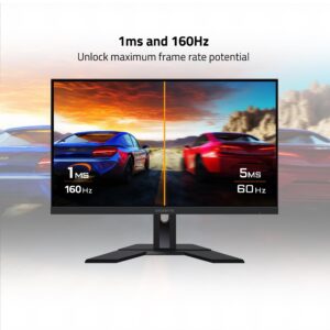 GIGABYTE - M27U - 27" IPS Gaming Monitor - UHD 3840x2160 - 160Hz - 1ms MPRT - AMD FreeSync Premium Pro - Type C KVM - HDMI, DP, Type C - Height Adjustable - Black