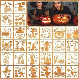 set of 24 christmas holiday stencils for drawing or painting on wood, paper, vinyl or plastic - reusable painting stencil sheets – holiday stencils for decorating, sign making, parties and ornaments!