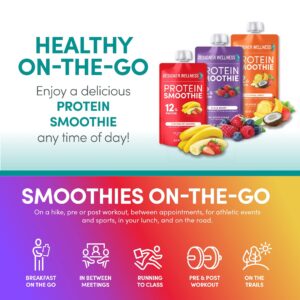 Designer Wellness Protein Smoothies Original Variety Pack & Super Fruits Variety Pack Bundle