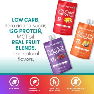 Designer Wellness Protein Smoothies Original Variety Pack & Super Fruits Variety Pack Bundle