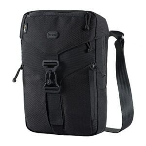 m-tac elite magnet large crossbody messenger bag - tactical concealed carry shoulder bag for men (black)