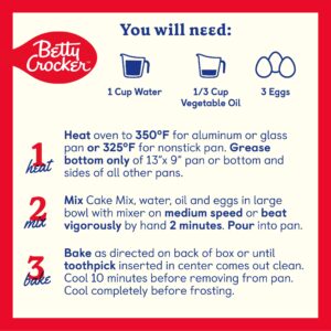 Betty Crocker Delights Super Moist French Vanilla Flavored Cake Mix, 13.25 oz