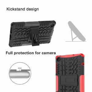 Maomini for Lenovo Tab M8 4th Gen Case 2023 Release 8.0 inch Tablet (TB-300FU / TB-300XU),Kickstand Heavyduty Armor Defender Cover (Blue)