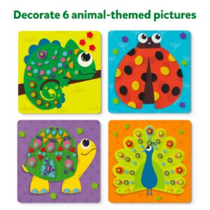 Skillmatics Art Activity - Fun with Foam Animals, No Mess Felt Sticker Art for Kids, Craft Kits, DIY Activity, Gifts for Boys & Girls Ages 3, 4, 5, 6, 7, Travel Toys