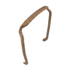 zazzy bandz - curly thick hair - medium headband - hand-wrapped solids (original, brown)