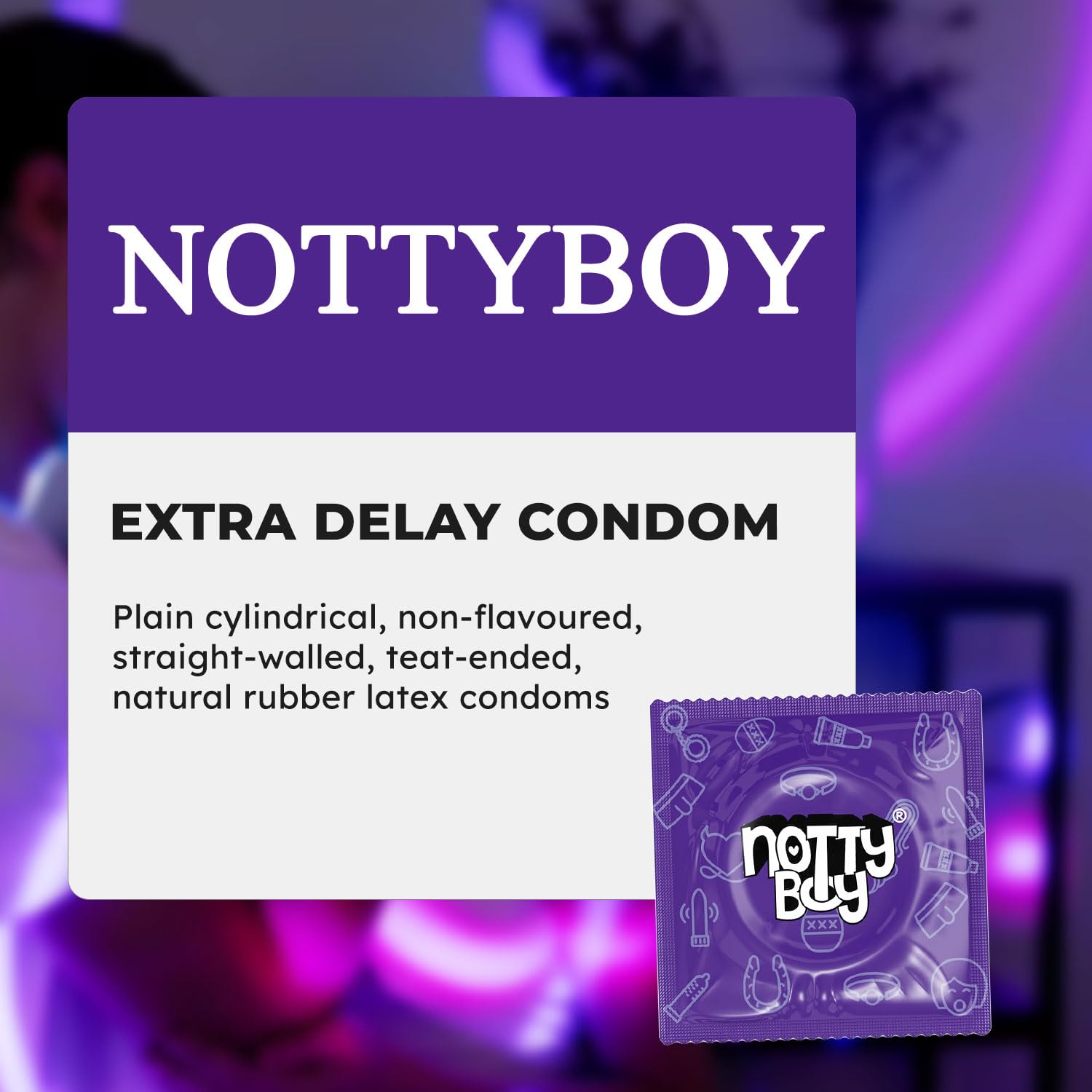 NottyBoy Condom for Men - 100 Count Bulk Value Pack