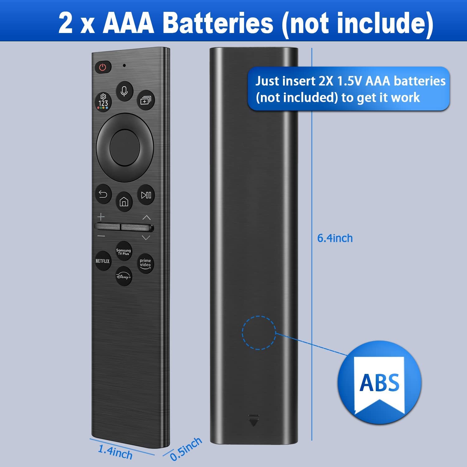 Amtone Replacement BN59-01385A Voice Control Enabled Remote Control for Samsung Smart TVs Compatible with Neo QLED, The Frame and Crystal UHD Series