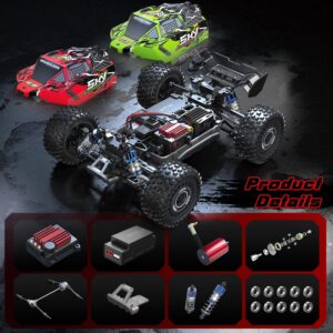 FUUY BRUSHLESS Fast RC Cars for Adults 62KM/H 3S Max 42MPH 1:16 High Speed Remote Control Car 4×4 Racing RC Buggy Vehicle Toys Teens Boys Age 8-12