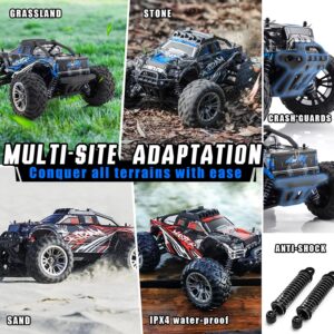 FUUY 1/16 Fast RC Cars for Adults with 2 Batteries&Shells, All Terrain 42KPH High-Speed Remote Control Car, Waterproof Off-Road RC Crawler, Hobby Truck Toy Youth Gift for Age 14+