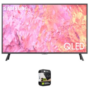 samsung qn55q60ca 55 inch qled 4k smart tv bundle with 2 yr cps enhanced protection pack (2023 model)