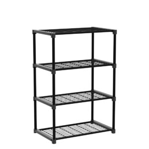 REIBII Shelving Unit, Wire Shelving, Shelving Units and Storage Shelves, 4 Tier Shelving Unit, Pantry Shelves,Kitchen Shelves 15.7" D x 47.2" H x 25.5" W