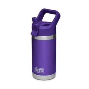 yeti rambler jr. 12 oz kids bottle, with straw cap (peak purple)