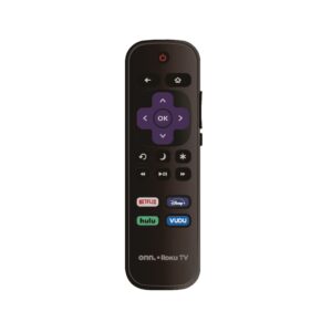 oem replacement remote control compatible with all onn. roku tv smart 4k ultra hdtv 【only works with onn. roku tv, not for roku stick and roku box】 (netflix/disney plus/hulu/vudu)