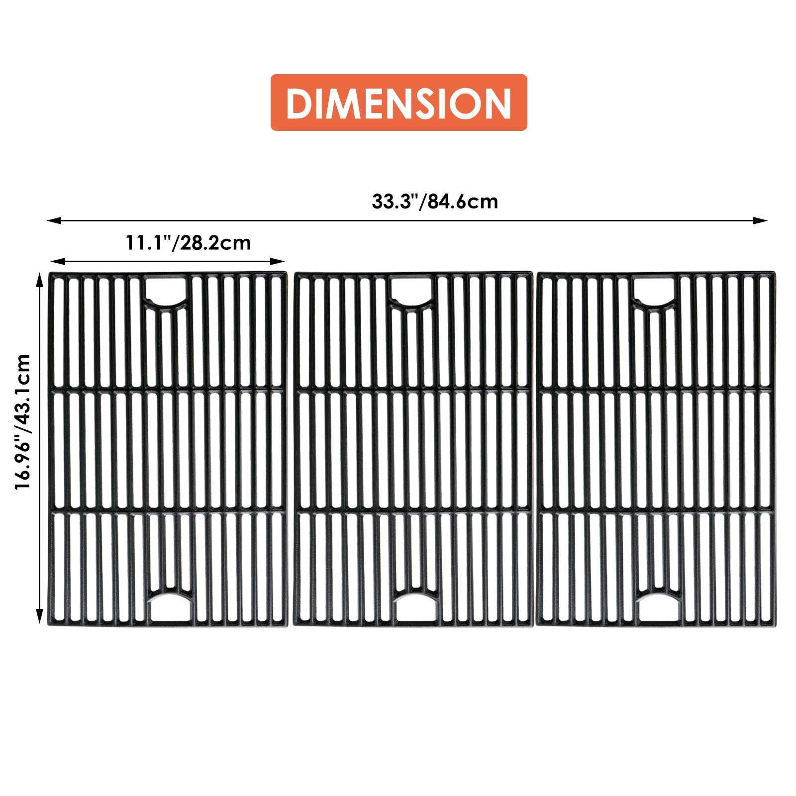 Uniflasy Cooking Grate Grease Tray with Catch Pan for Nexgrill 720-0896B 720-0896E 720-0898 Gas Grills, Replacement Parts Homedepot Nexgrill 720-0896 720-0896C 720-0896CP 720-0898A Grill Grid